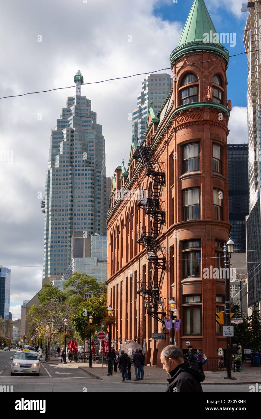 Gooderham Building, also known as the Flatiron Building, is an historic ...