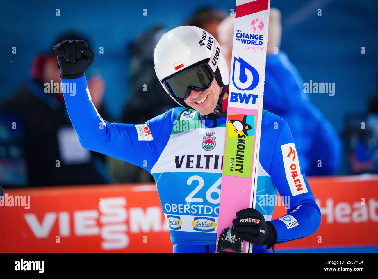 Oberstdorf, Germany. 28th Dec, 2024. Piotr Zyla, POL in flight action ...