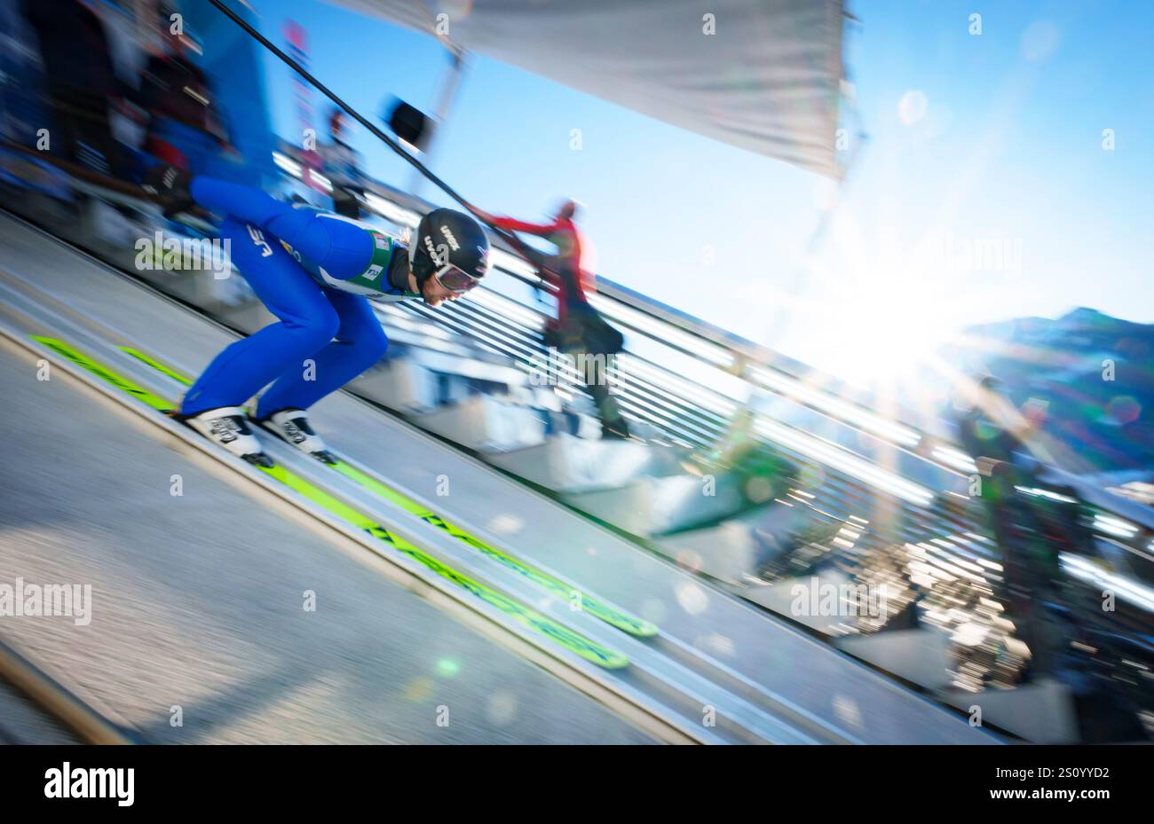 Oberstdorf, Germany. 28th Dec, 2024. Kevin Birckner, USA in flight ...