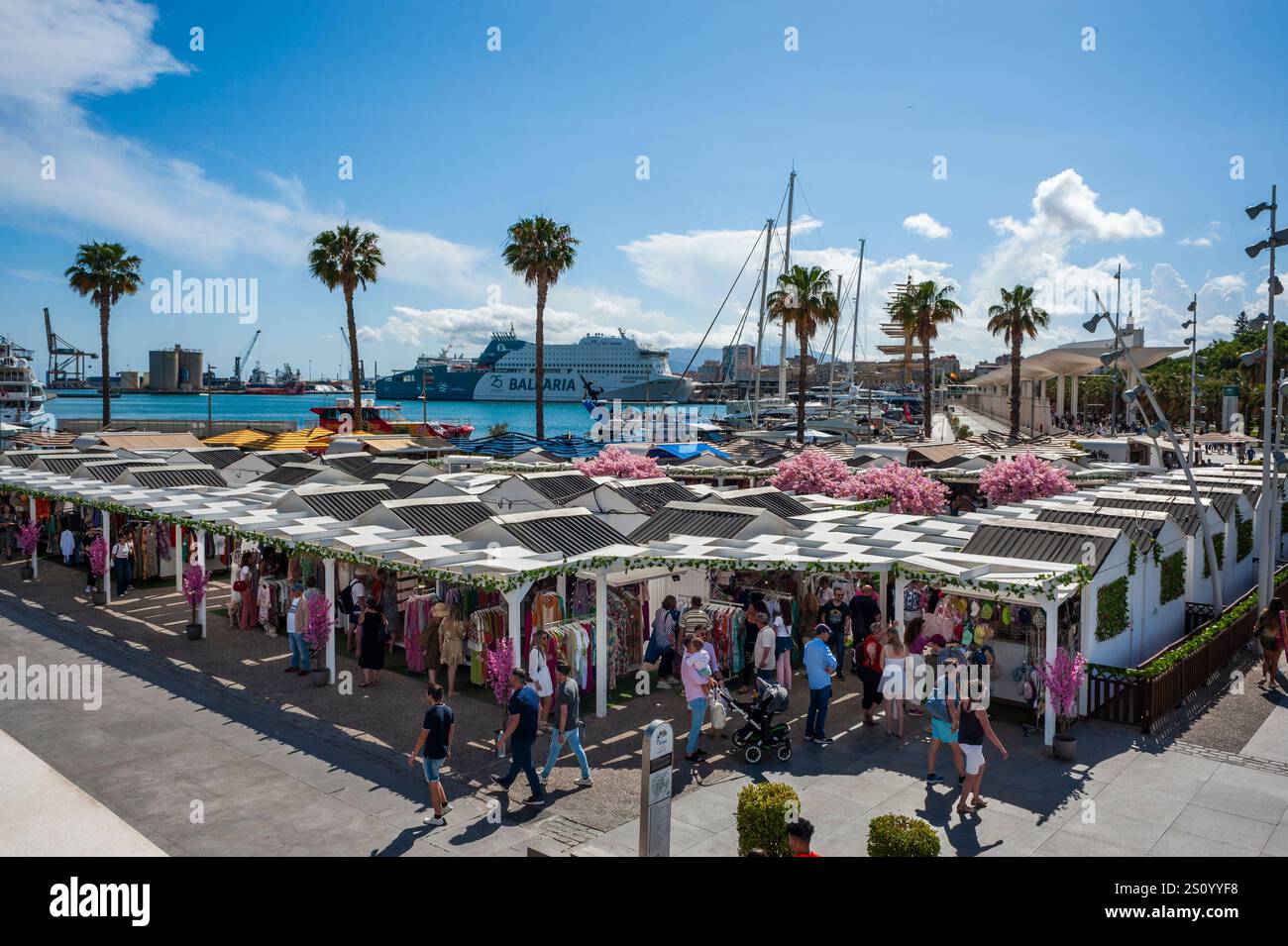 Malaga, Spain, Crowd of People, Tourists, Walking, Street Scenes, Local ...