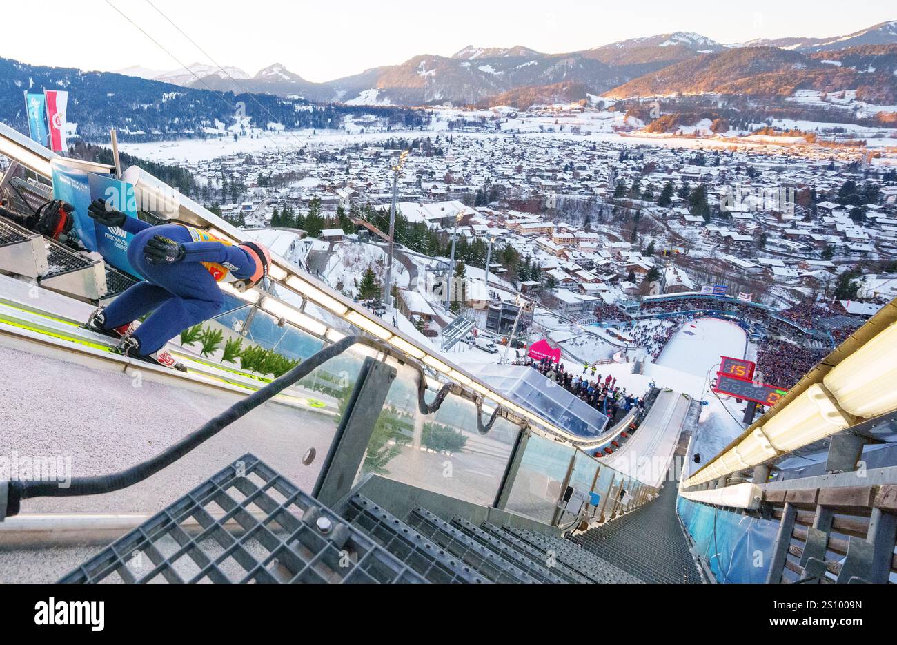 Pius PASCHKE, GER in flight action at the 73. Four Hills Tournament Ski ...