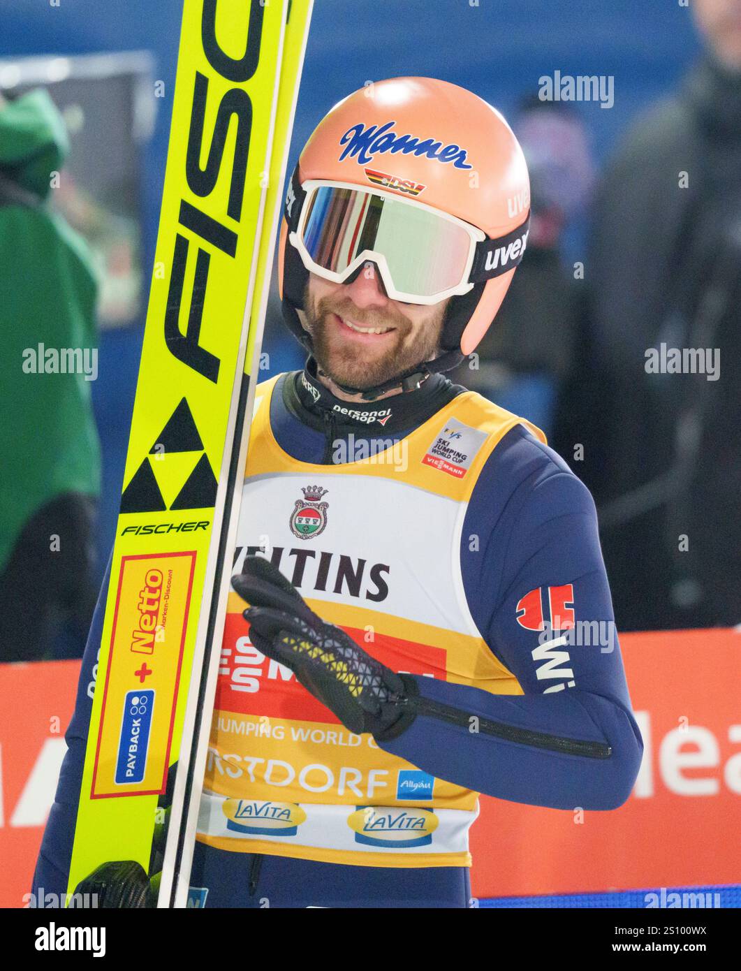 Pius PASCHKE, GER in flight action at the 73. Four Hills Tournament Ski ...