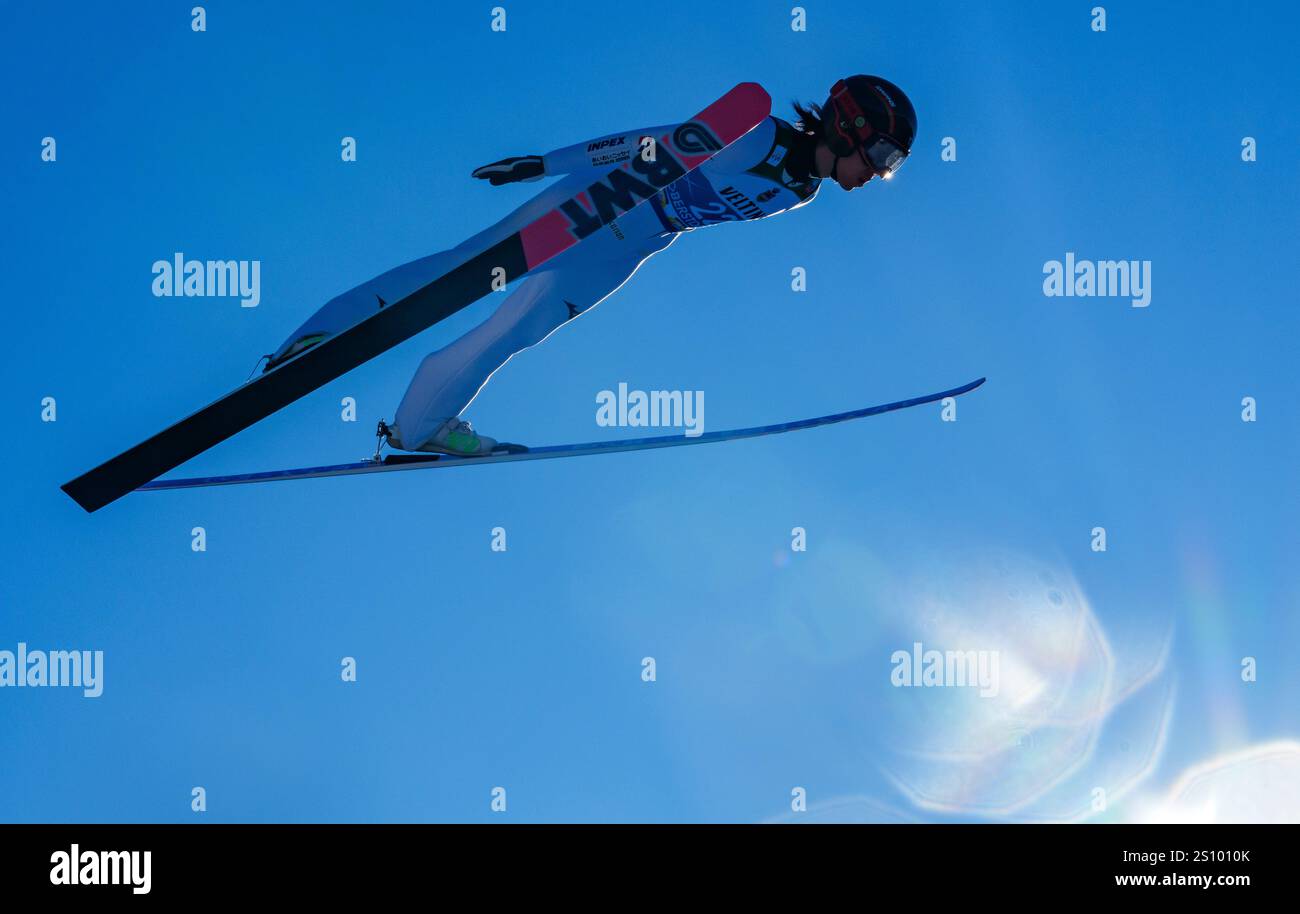 Naoki Nakamura, JPN in flight action at the 73. Four Hills Tournament ...