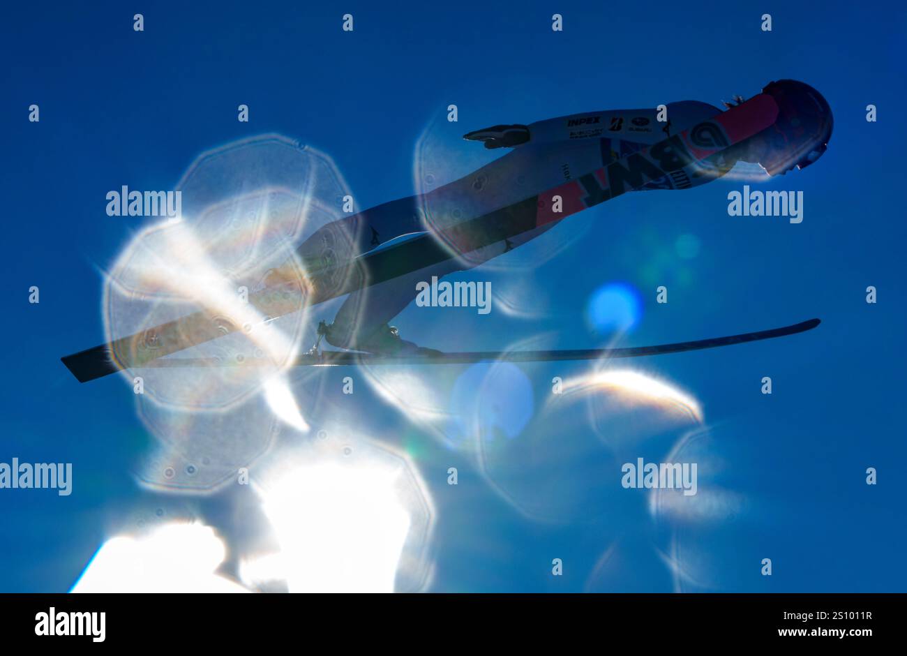 Naoki Nakamura, JPN in flight action at the 73. Four Hills Tournament ...