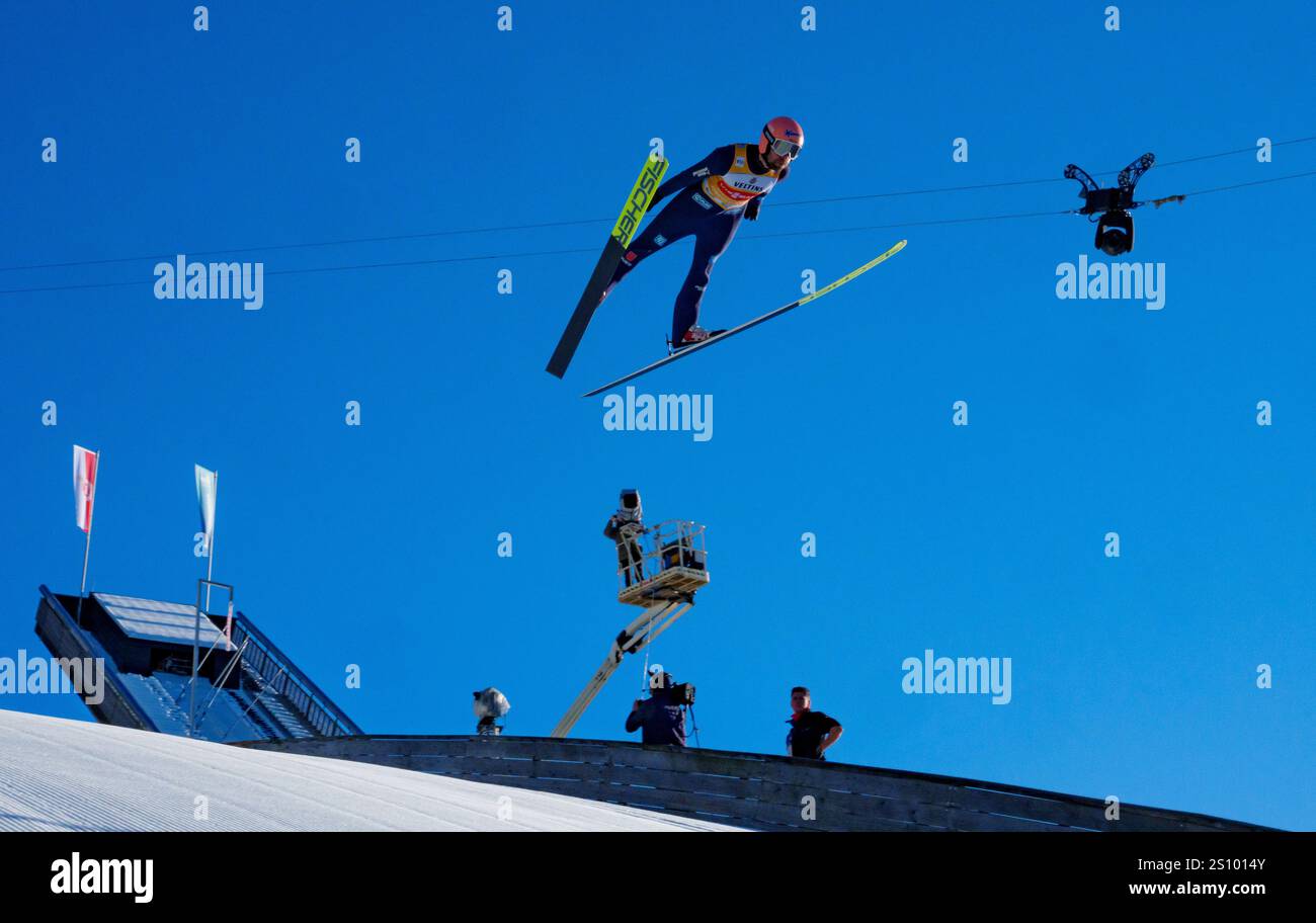 Pius PASCHKE, GER in flight action at the 73. Four Hills Tournament Ski ...