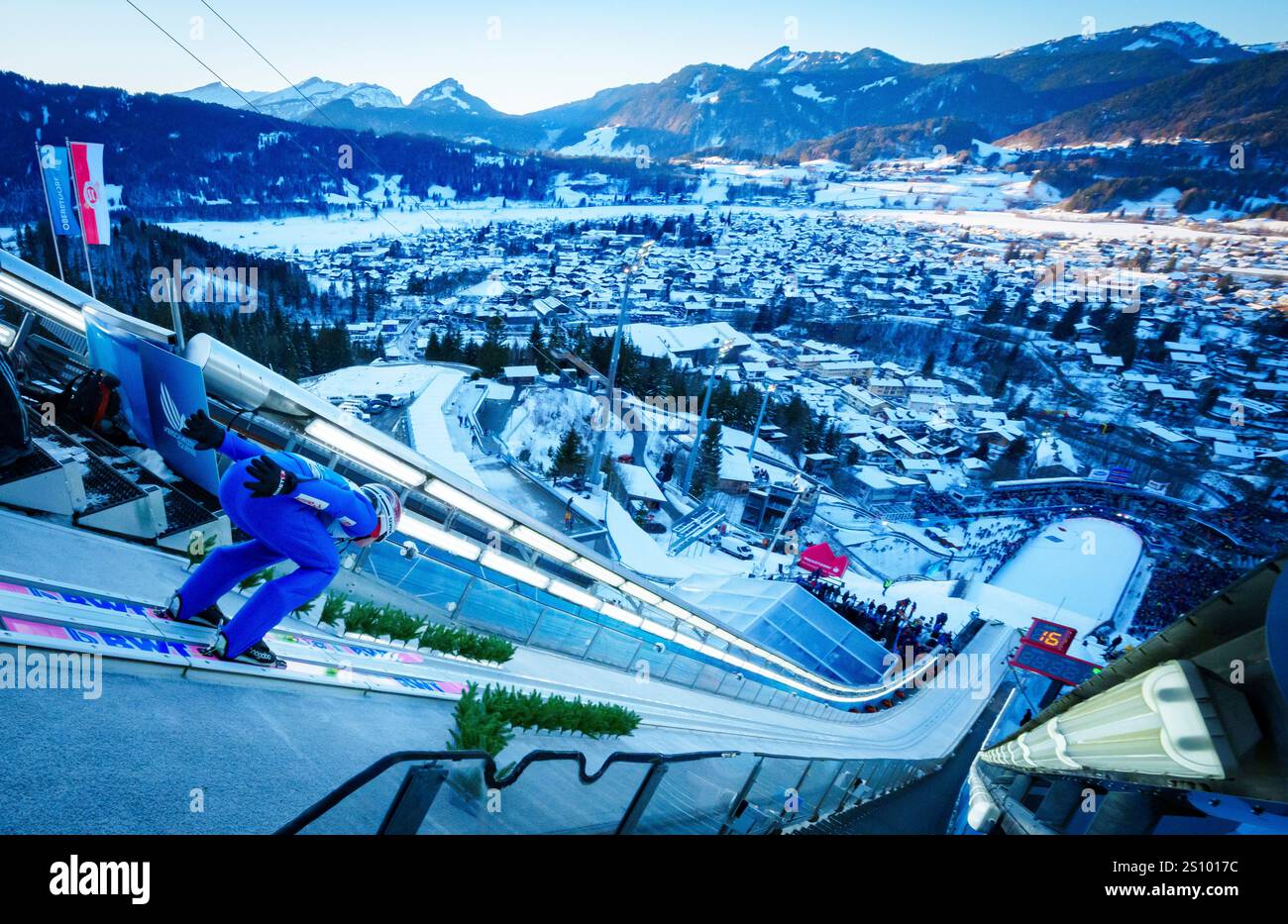 Pawel Wasek, POL in flight action at the 73. Four Hills Tournament Ski ...