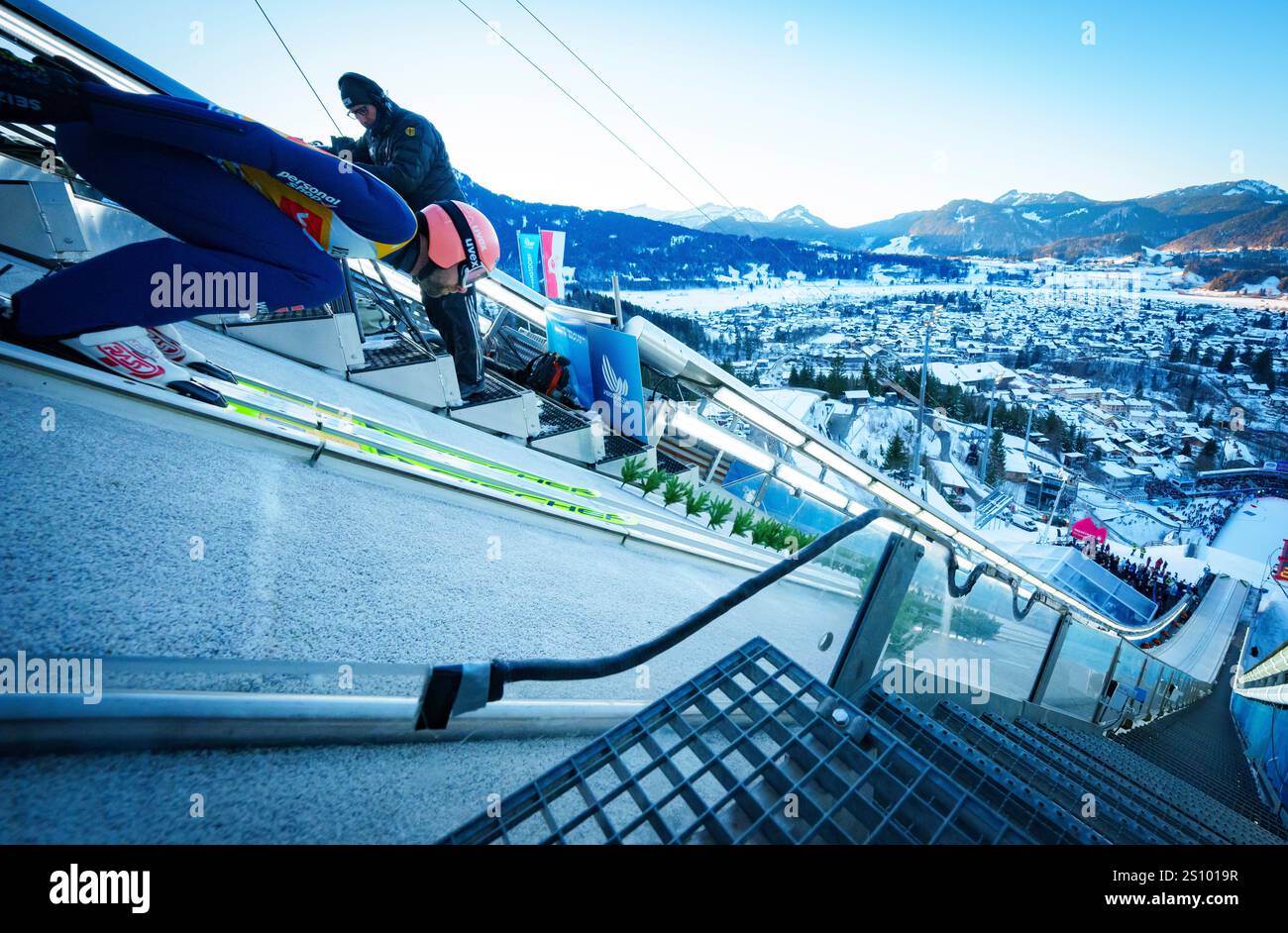 Pius PASCHKE, GER in flight action at the 73. Four Hills Tournament Ski ...