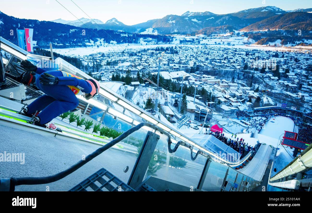 Pius PASCHKE, GER in flight action at the 73. Four Hills Tournament Ski ...