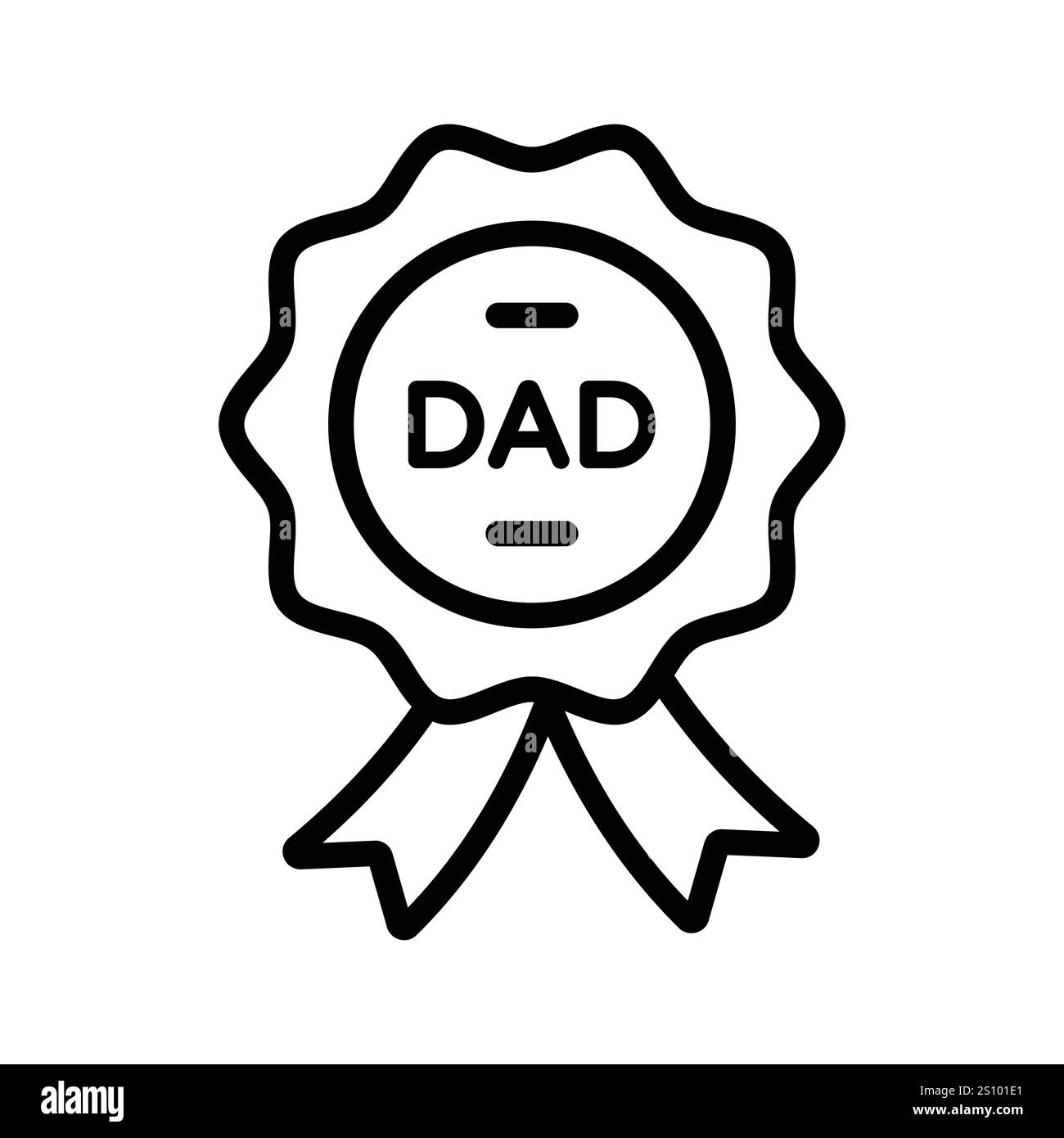 Best dad badge icon design isolated on white background Stock Vector ...