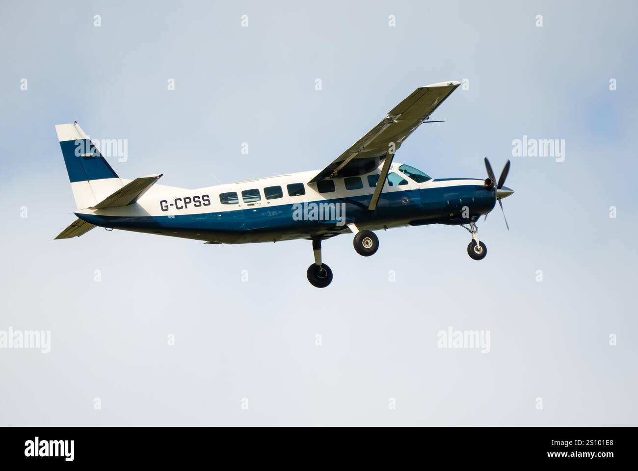 Cessna 208b Grand Caravan G-CPSS fixed wing aircraft climbing from ...