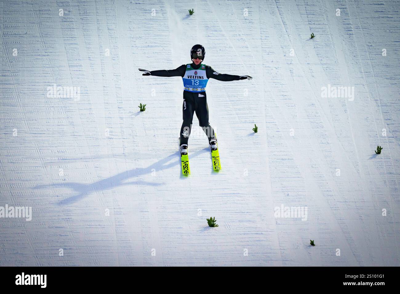 Andrew Urlaub, USA in flight action at the 73. Four Hills Tournament ...