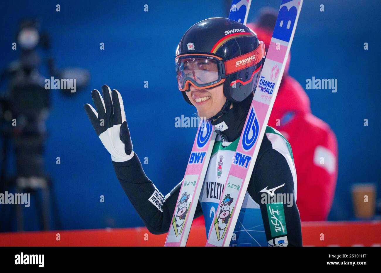 Naoki Nakamura, JPN in flight action at the 73. Four Hills Tournament ...