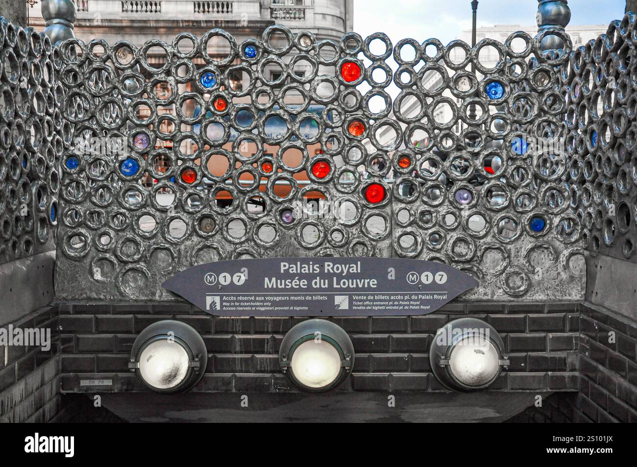 Paris: The fascinating entrance to the Palais Royal - Musée du Louvre ...