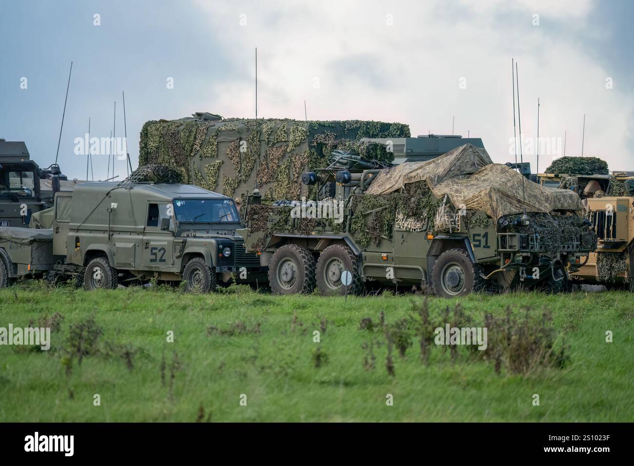 a division of British army cavalry and armoured brigades assembled in a ...