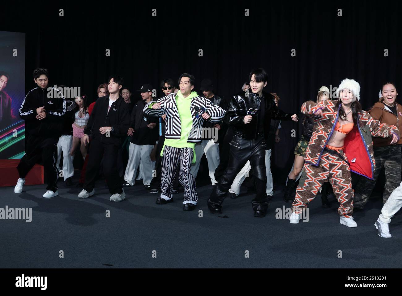 TAIPEI, CHINA - DECEMBER 30, 2024 - Taiwanese pop boy group ENERGY and ...