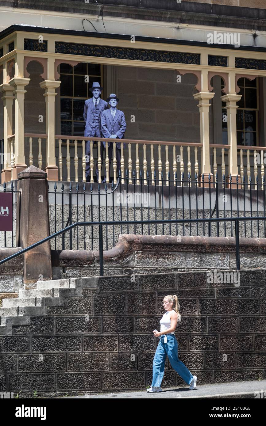 Justice and Police Museum with cardboard cutouts of well known ...