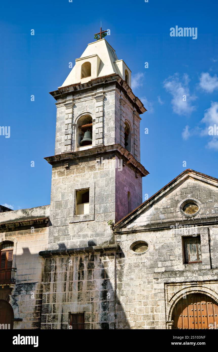 Church steeple in Old Havana, Cuba Stock Photo - Alamy