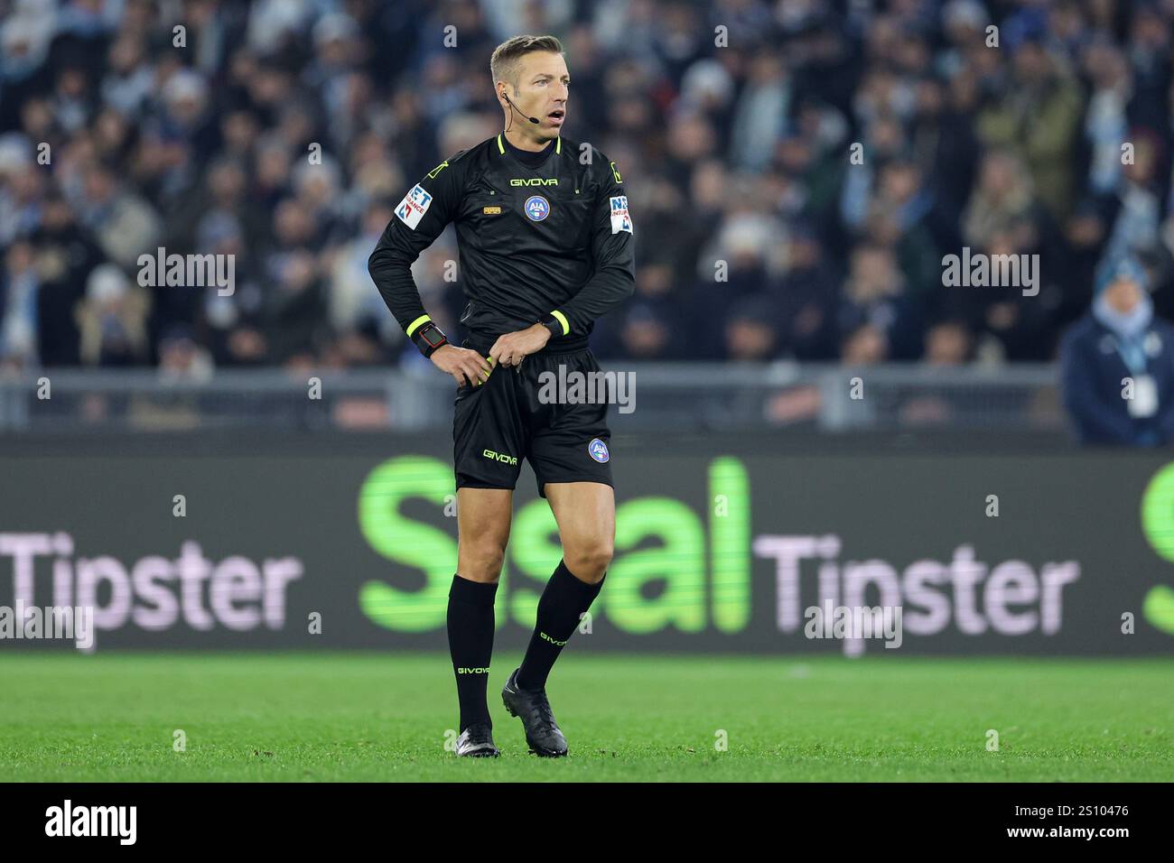 Italian referee Davide Massa gesticulate during the Serie A football ...