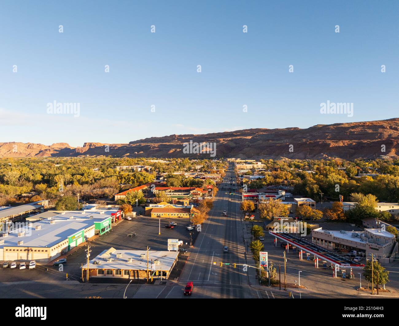 Aerial moab utah over trees hi-res stock photography and images - Alamy