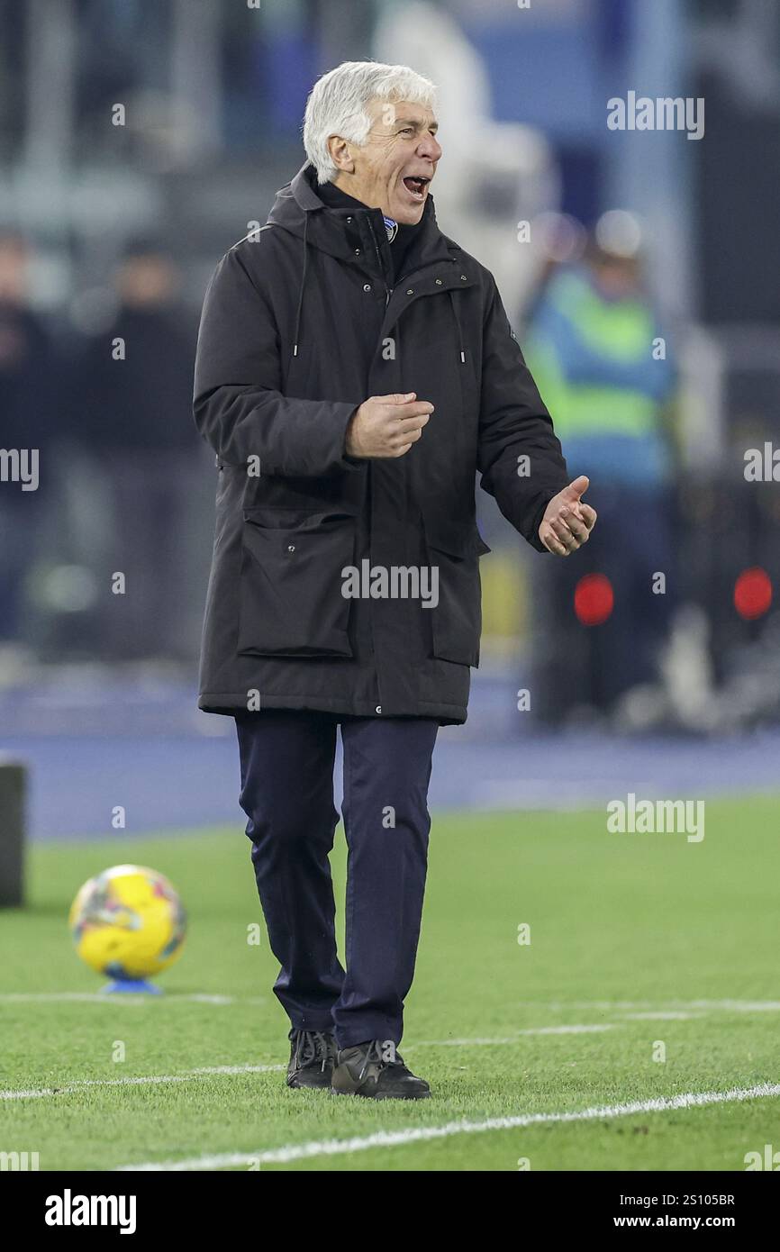 Rome, Italy. 28th Dec, 2024. Atalanta's Italian coach Gian Piero ...