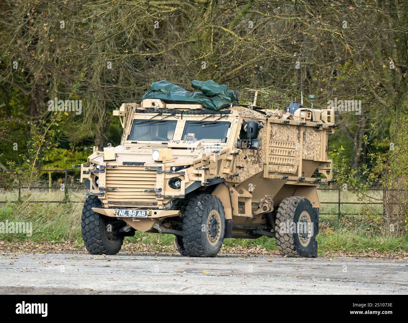 close-up of a British army Foxhound protected patrol vehicle Stock ...