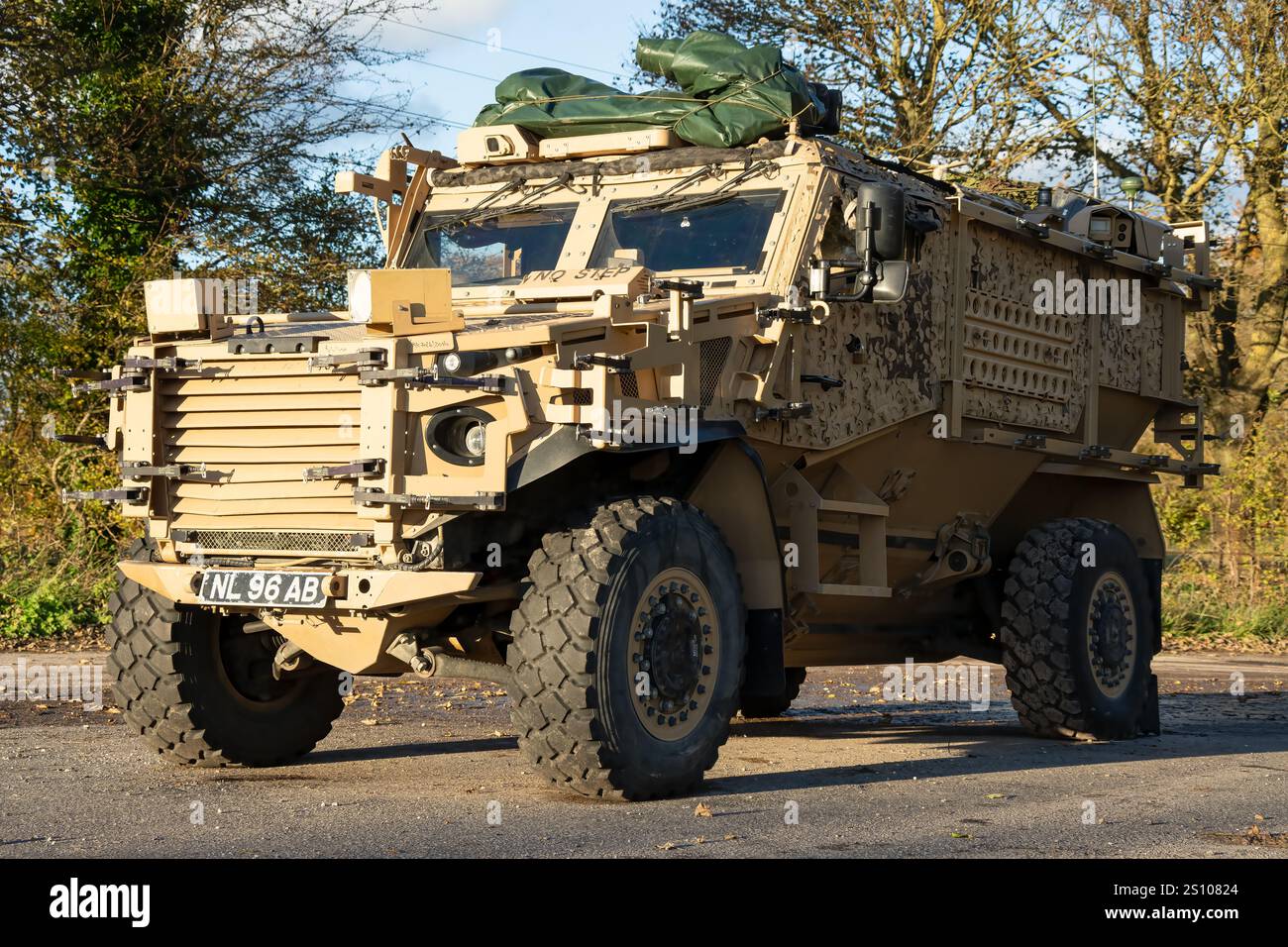 close-up of a British army Foxhound protected patrol vehicle Stock ...