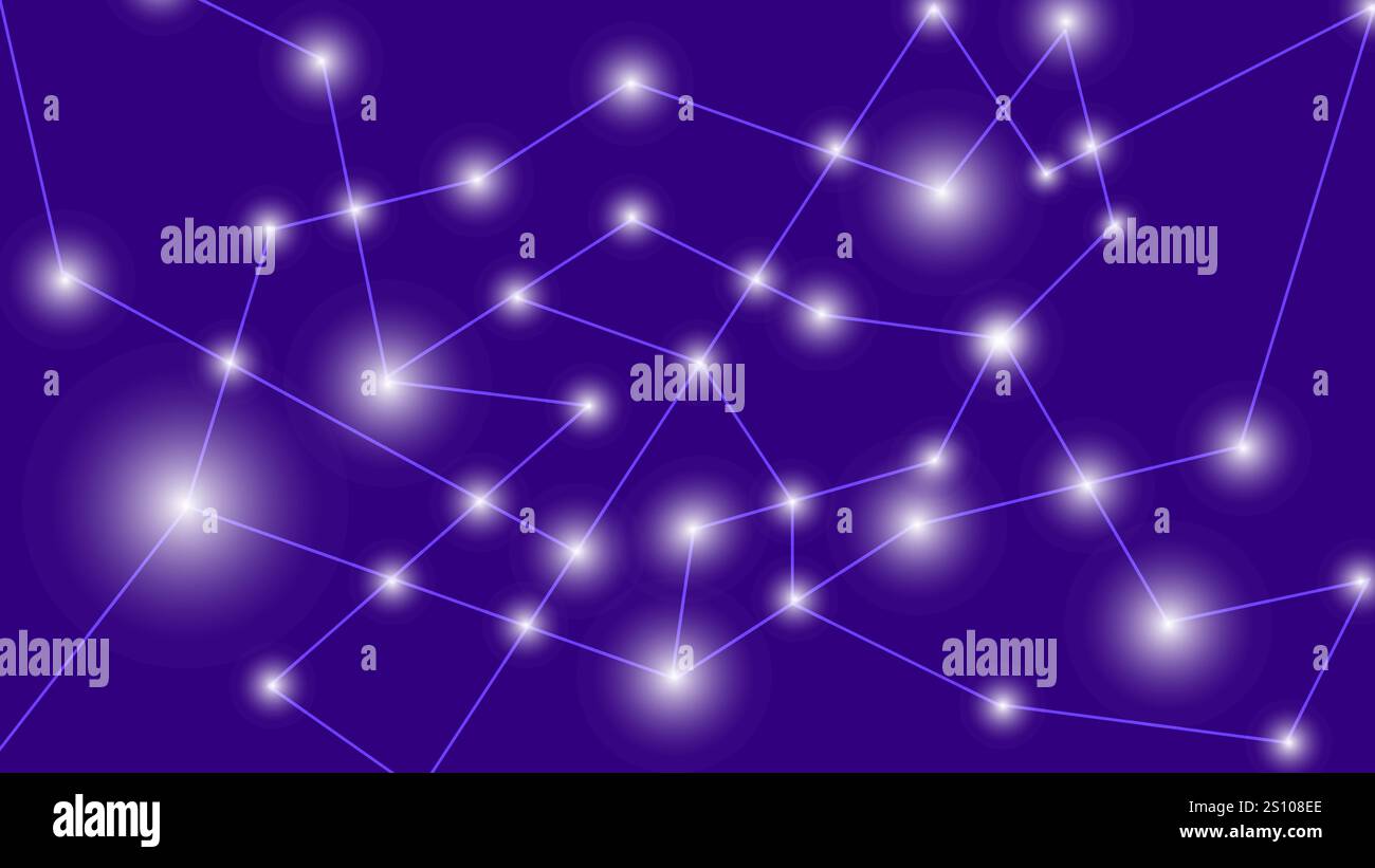 Abstract blue technology background wallpaper with light objects ...