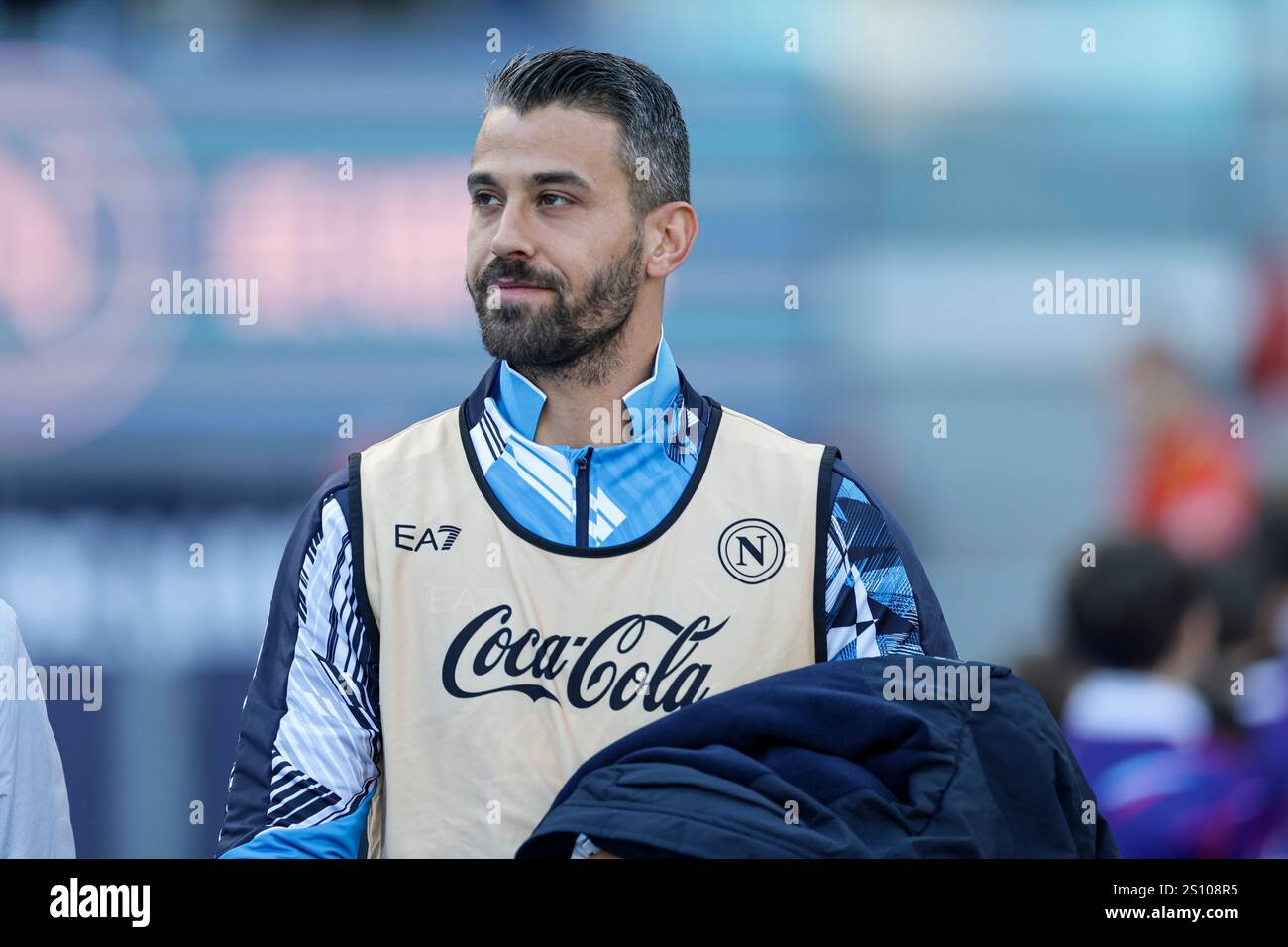 Napoli's Italian defender Leonardo Spinazzola looks during the Serie A ...