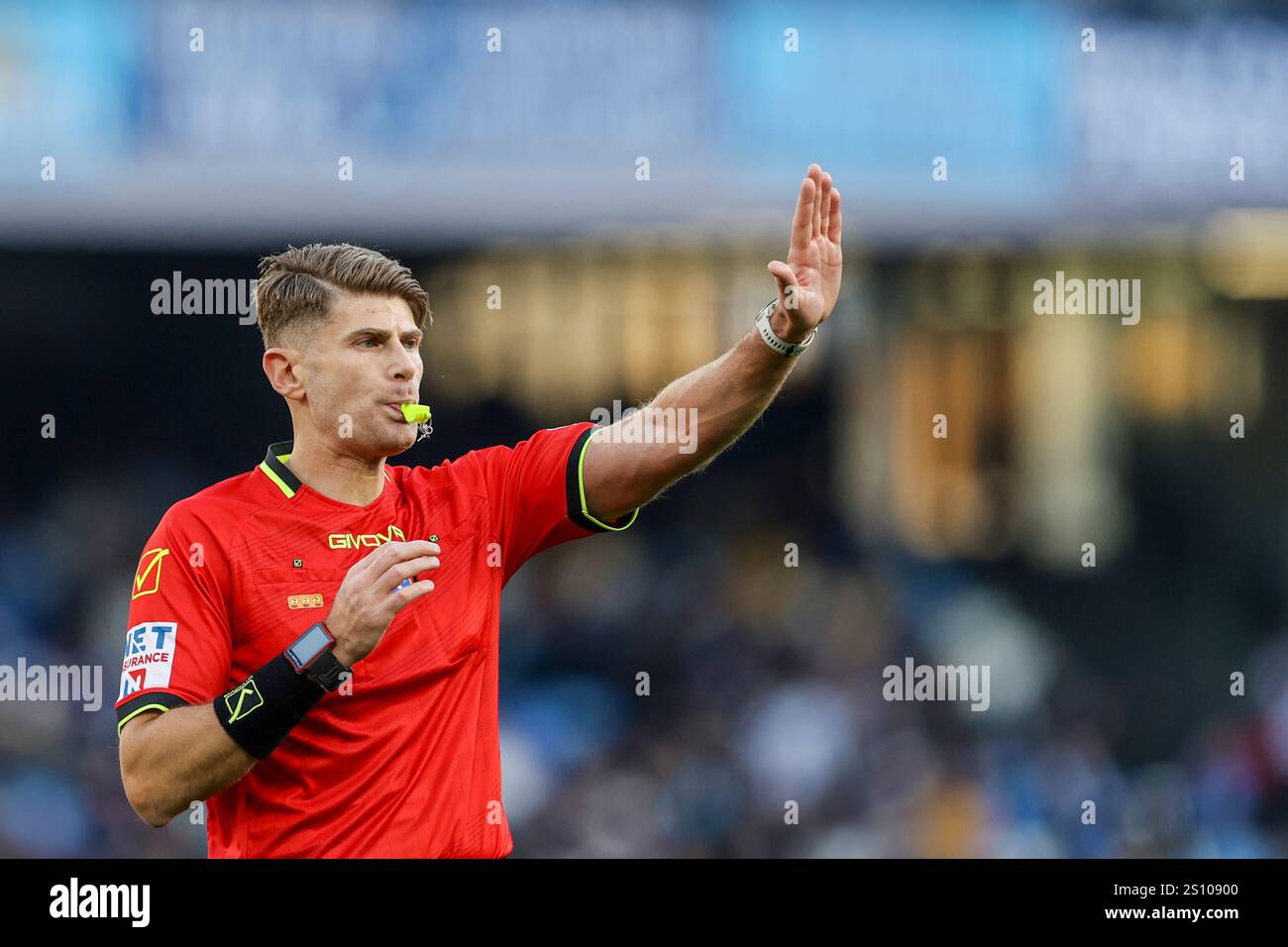 Italian referee Francesco Cosso during the Serie A football match ...