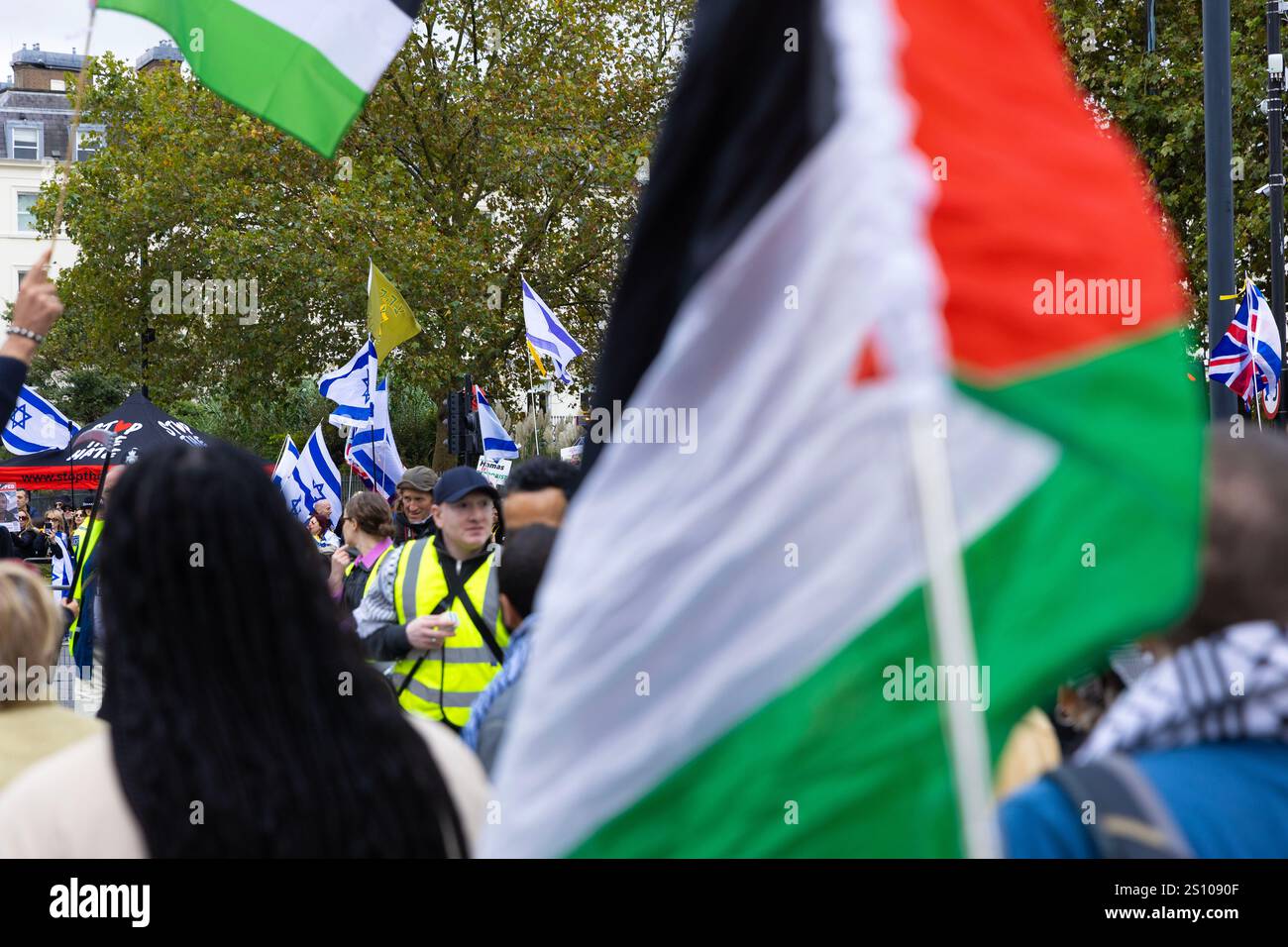 Pro-Palestinian protesters march in solidarity with Palestine in London ...