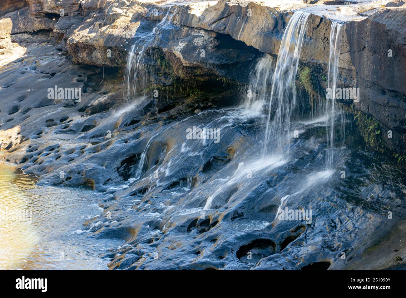 Tat Ton waterfall in Thailand during the dry season Stock Photo - Alamy