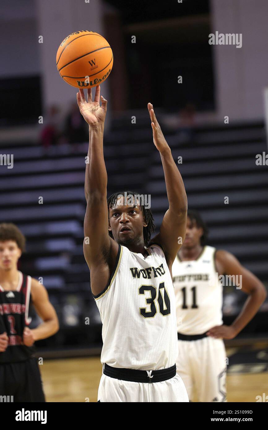 SPARTANBURG, SC - DECEMBER 28: Wofford Terriers guard Anthony Arrington ...