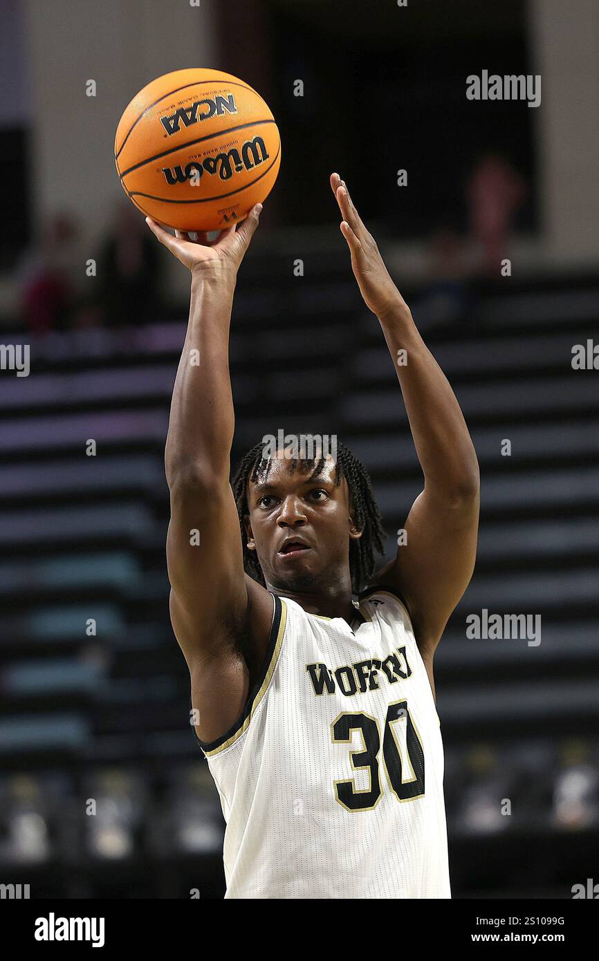SPARTANBURG, SC - DECEMBER 28: Wofford Terriers guard Anthony Arrington ...
