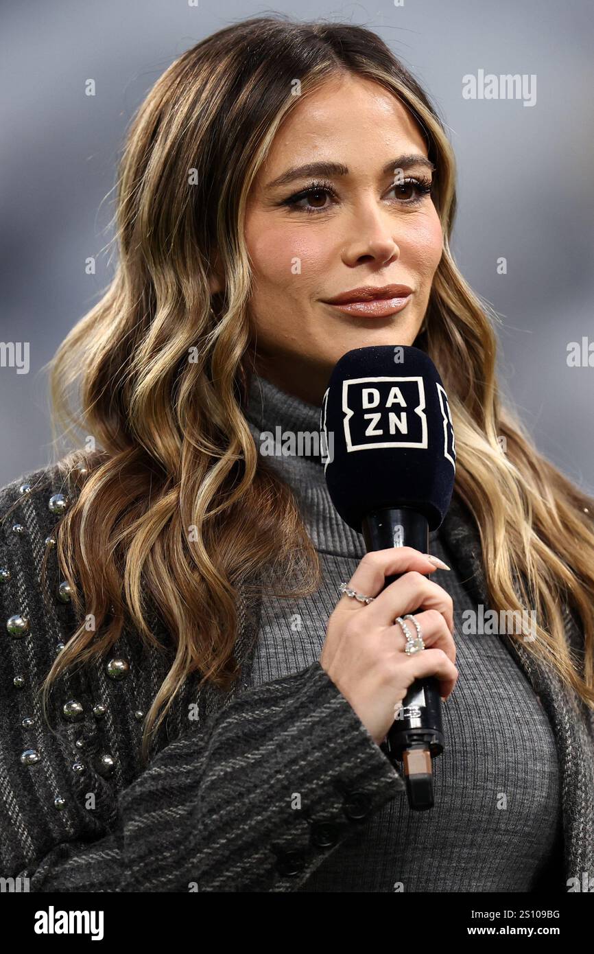 Torino, Italy. 29th Dec, 2024. Diletta Leotta, journalist of Dazn ...