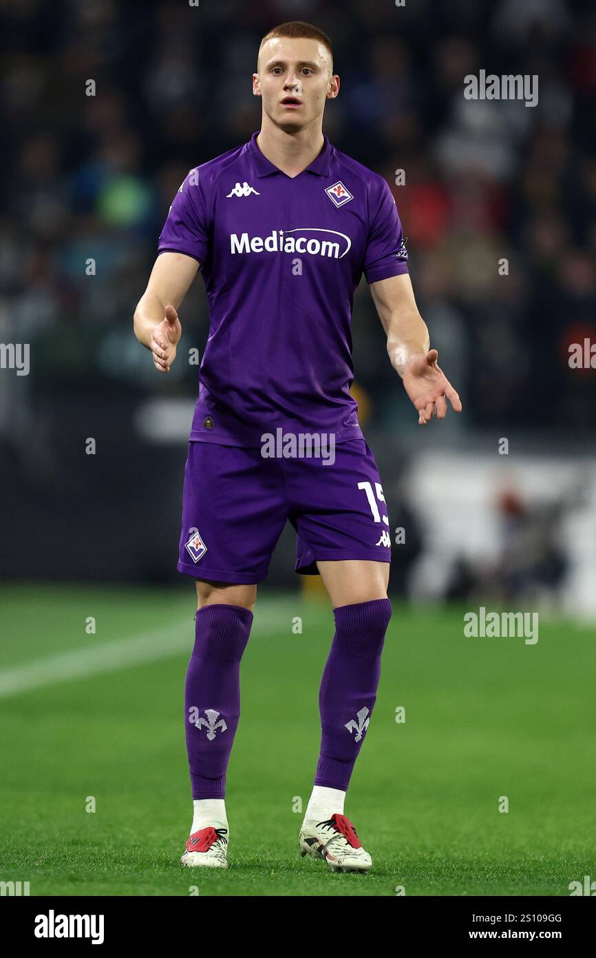Torino, Italy. 29th Dec, 2024. Pietro Comuzzo of Acf Fiorentina ...