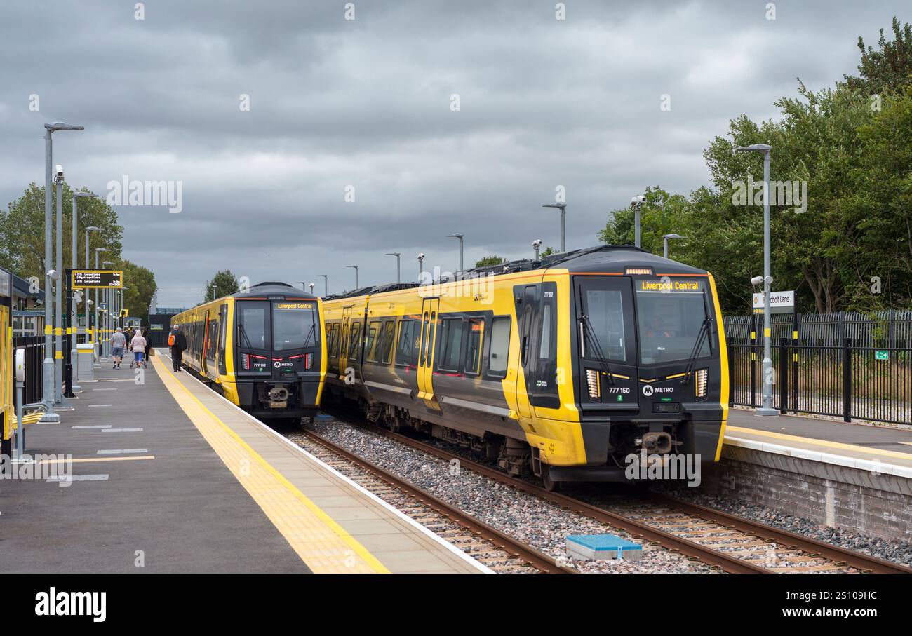 Merseyrail class 777 battery electric multiple units 777152 and 777150 ...