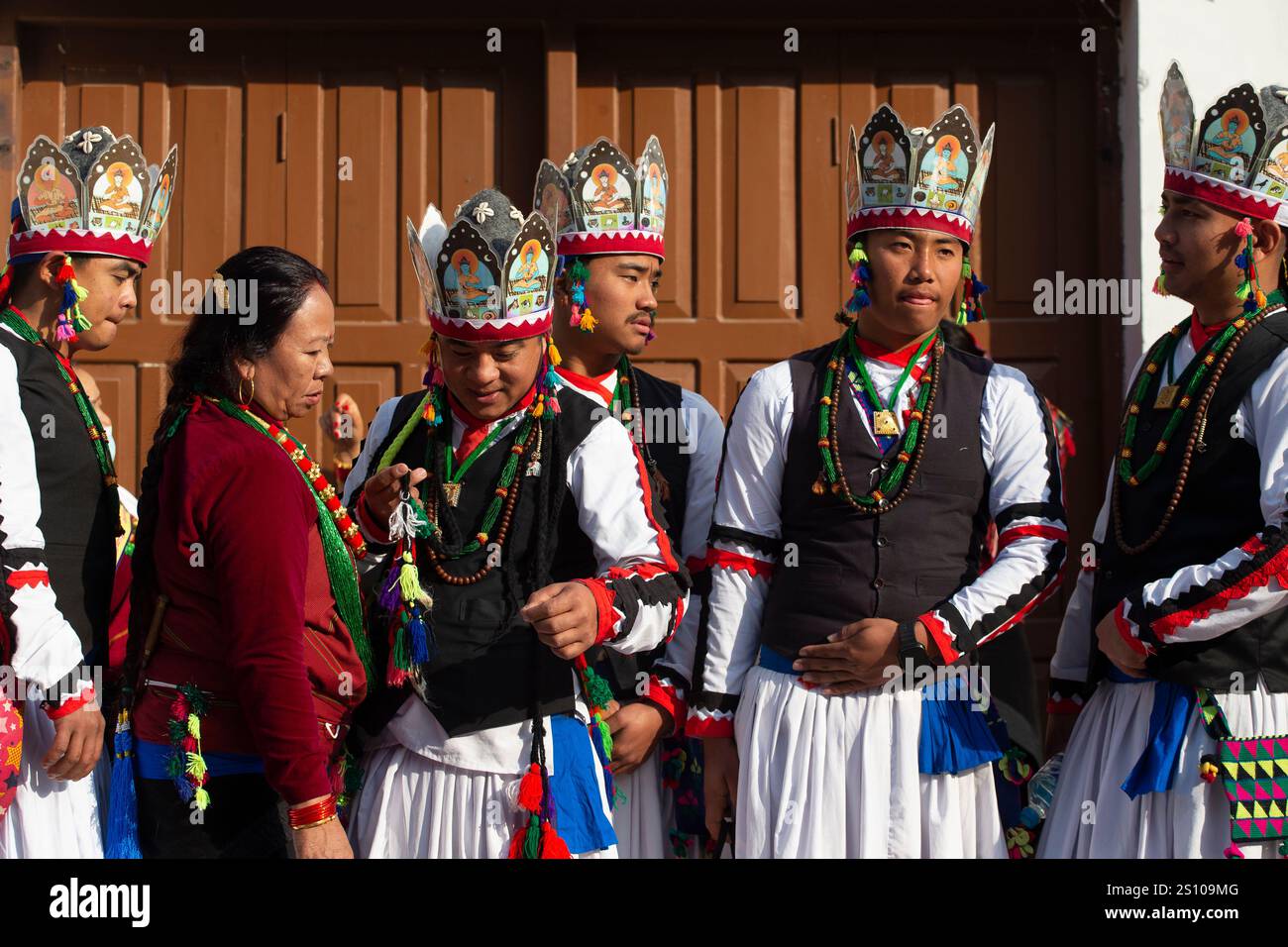 On December 30, 2024, in Kathmandu, Nepal. Nepalese indigenous people ...