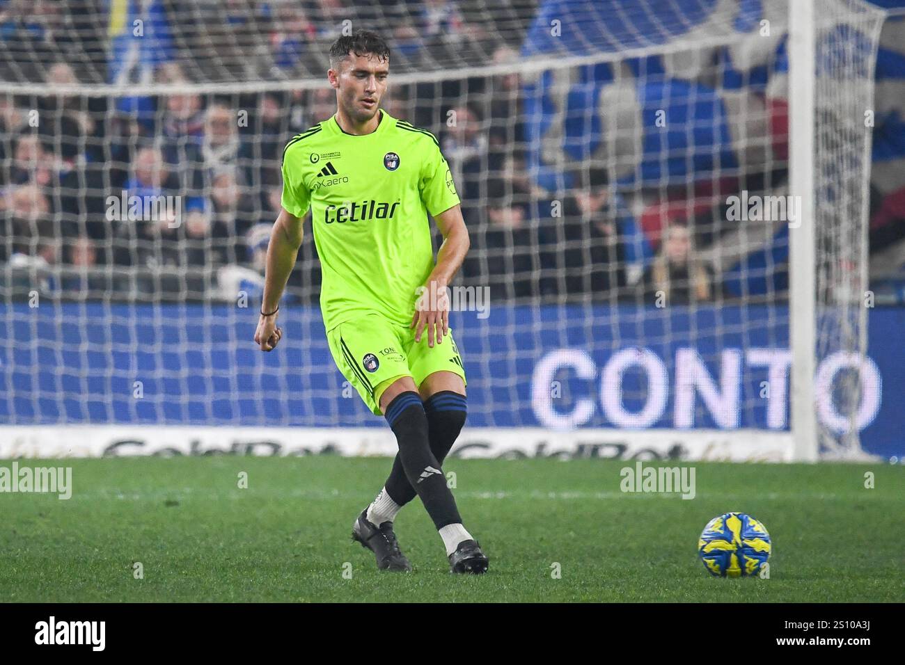 Genoa, Italy. 29th Dec, 2024. Simone Canestrelli (Pisa) during UC ...