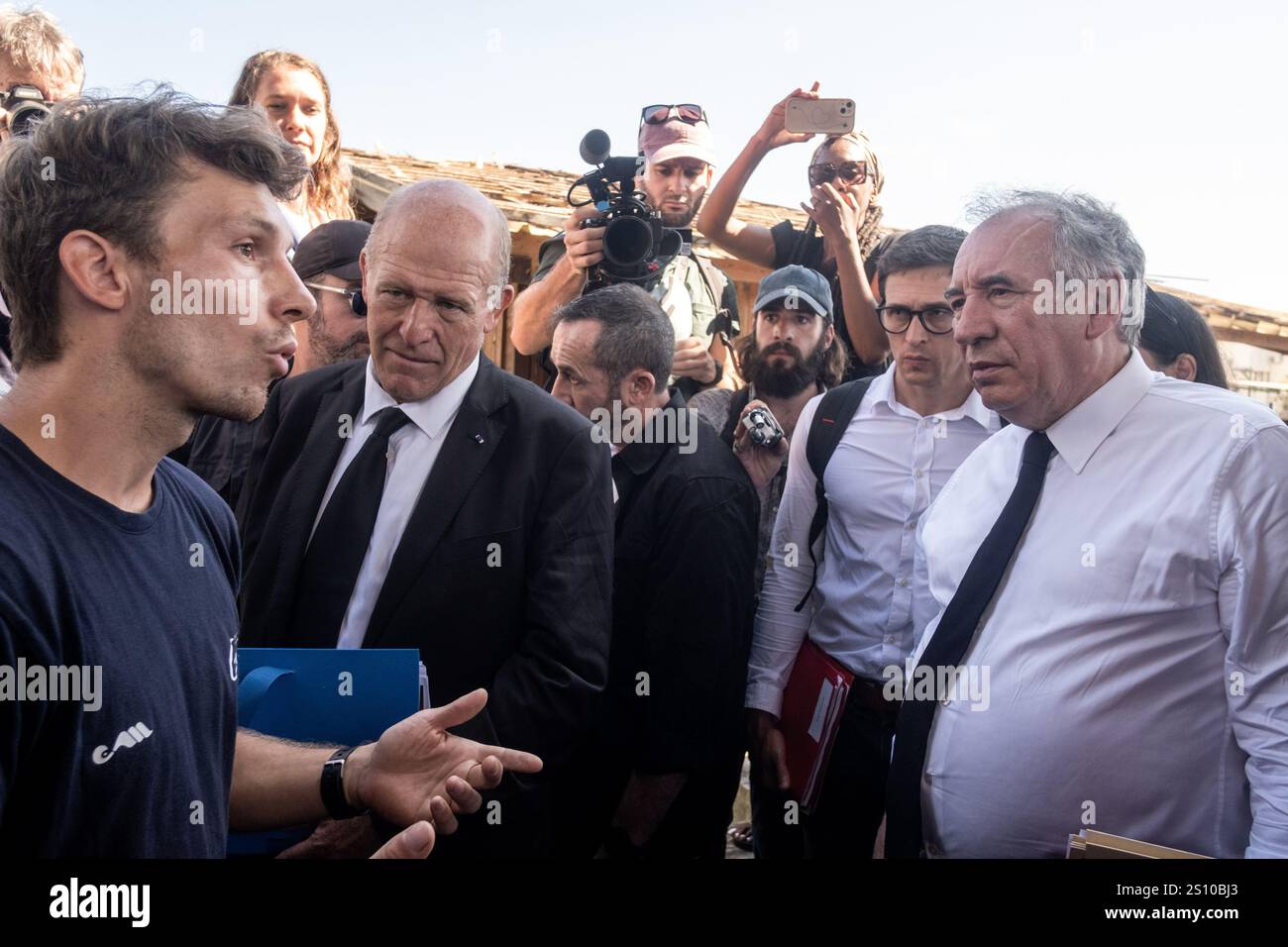 France. 30th Dec, 2024. Michael Bunel/Le Pictorium - Ministerial visit ...