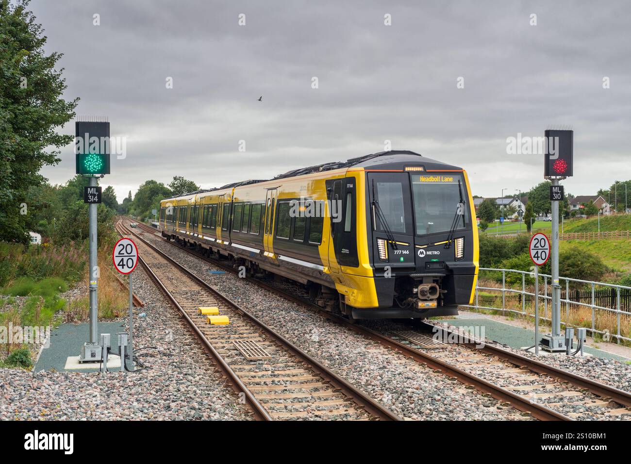 Merseyrail class 777 battery electric multiple unit 777146 arriving at ...