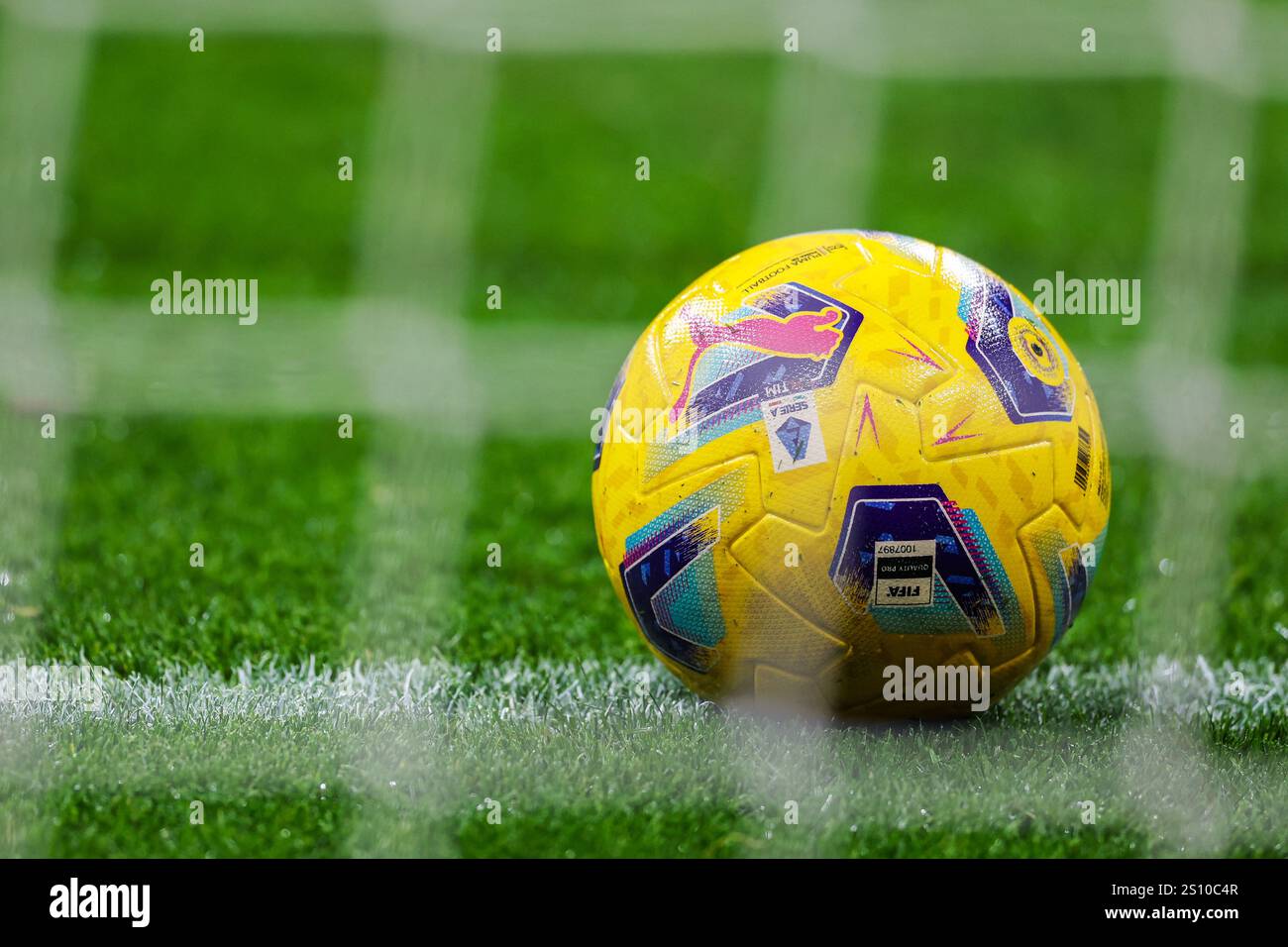 Milan, Italy. 29th Dec, 2024. Orbita Puma Official Serie A matchball ...