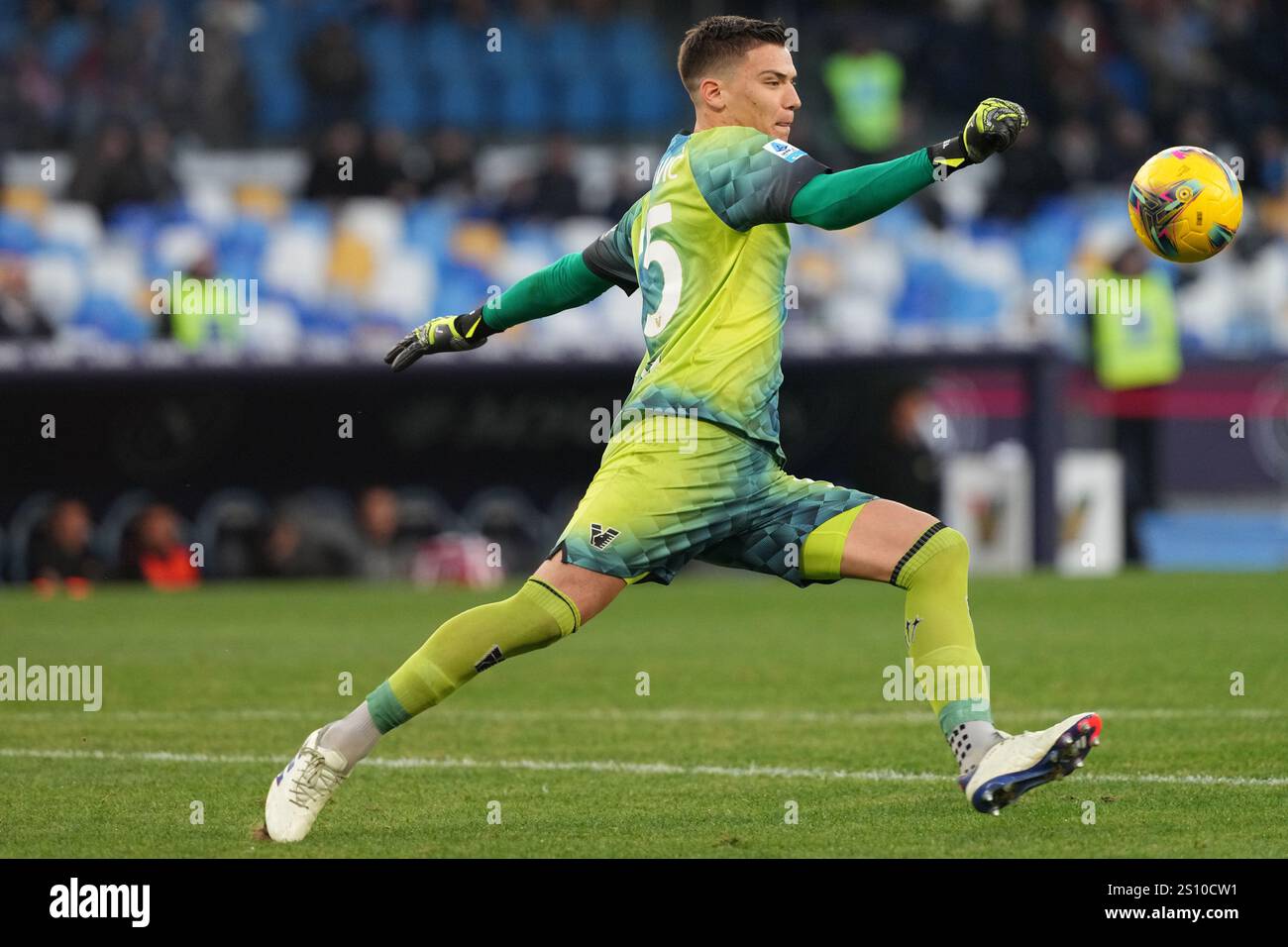 Naples, Italy. 29 Dec, 2024. Filip Stankovic of Venezia FC during the ...
