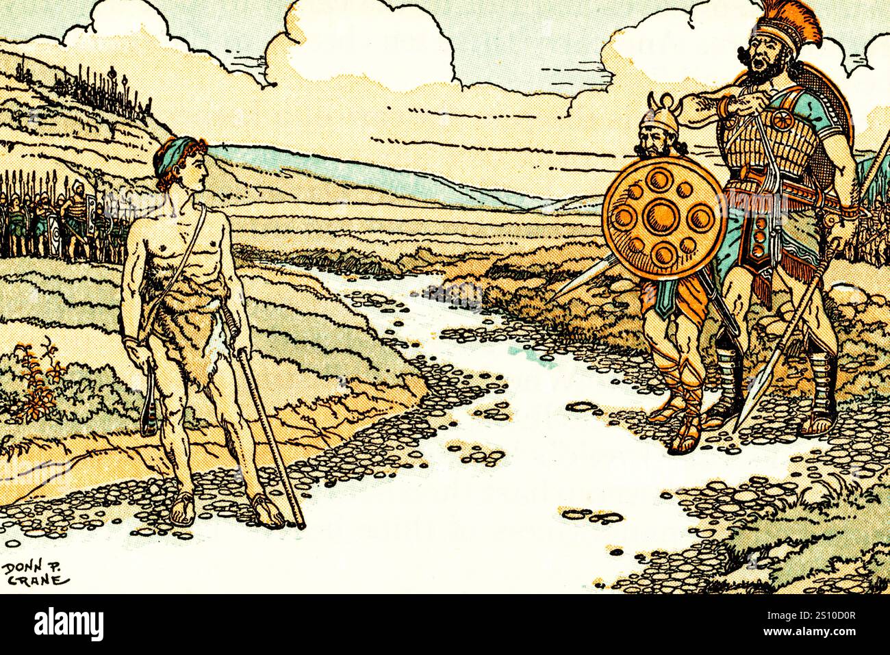David and Goliath, c1929. By Donn Philip Crane (1878-1944). According ...