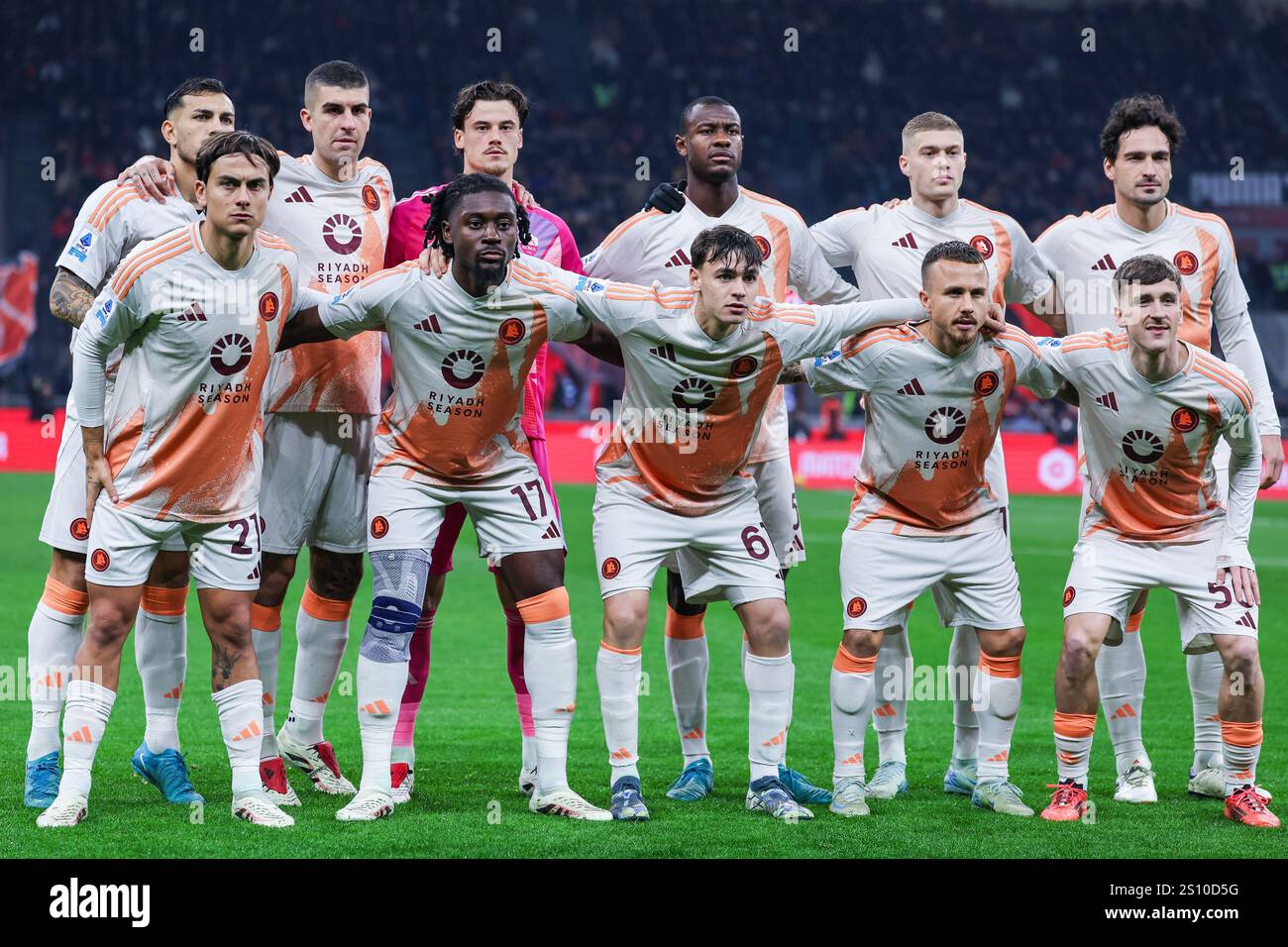 AS Roma players seen during Serie A 2024/25 football match between AC ...