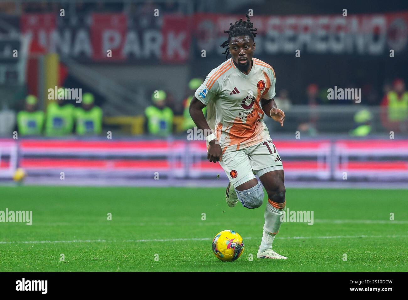 Manu Kone of AS Roma seen in action during Serie A 2024/25 football ...