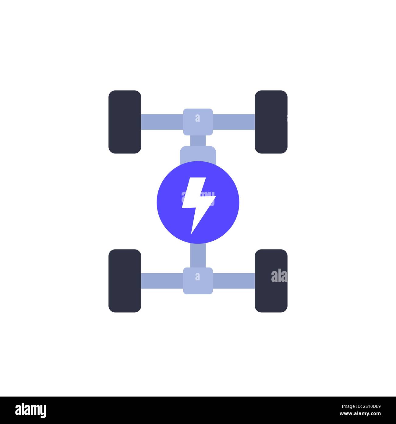 Electric car chassis icon, EV platform, vector Stock Vector Image & Art ...