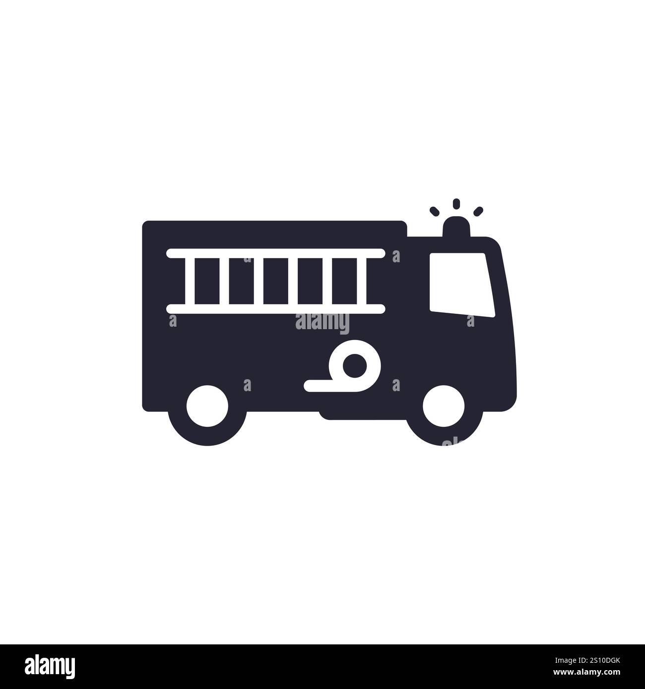 fire truck icon on white, vector pictogram Stock Vector Image & Art - Alamy