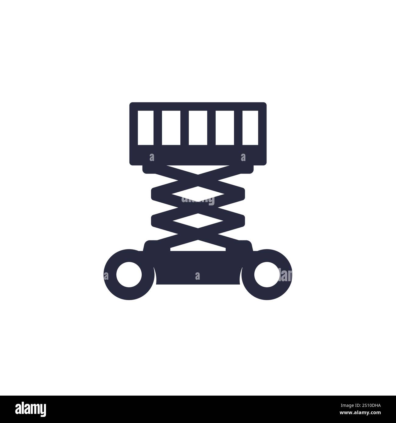 lifting platform icon, scissor lift pictogram Stock Vector Image & Art ...