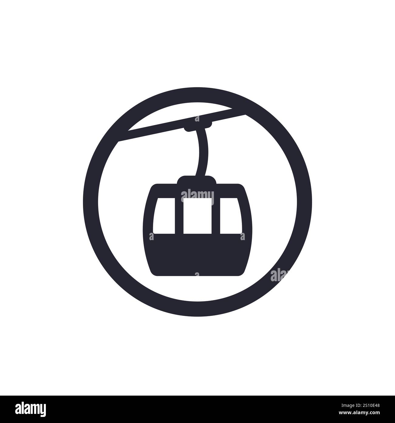 funicular icon, vector sign on white Stock Vector Image & Art - Alamy