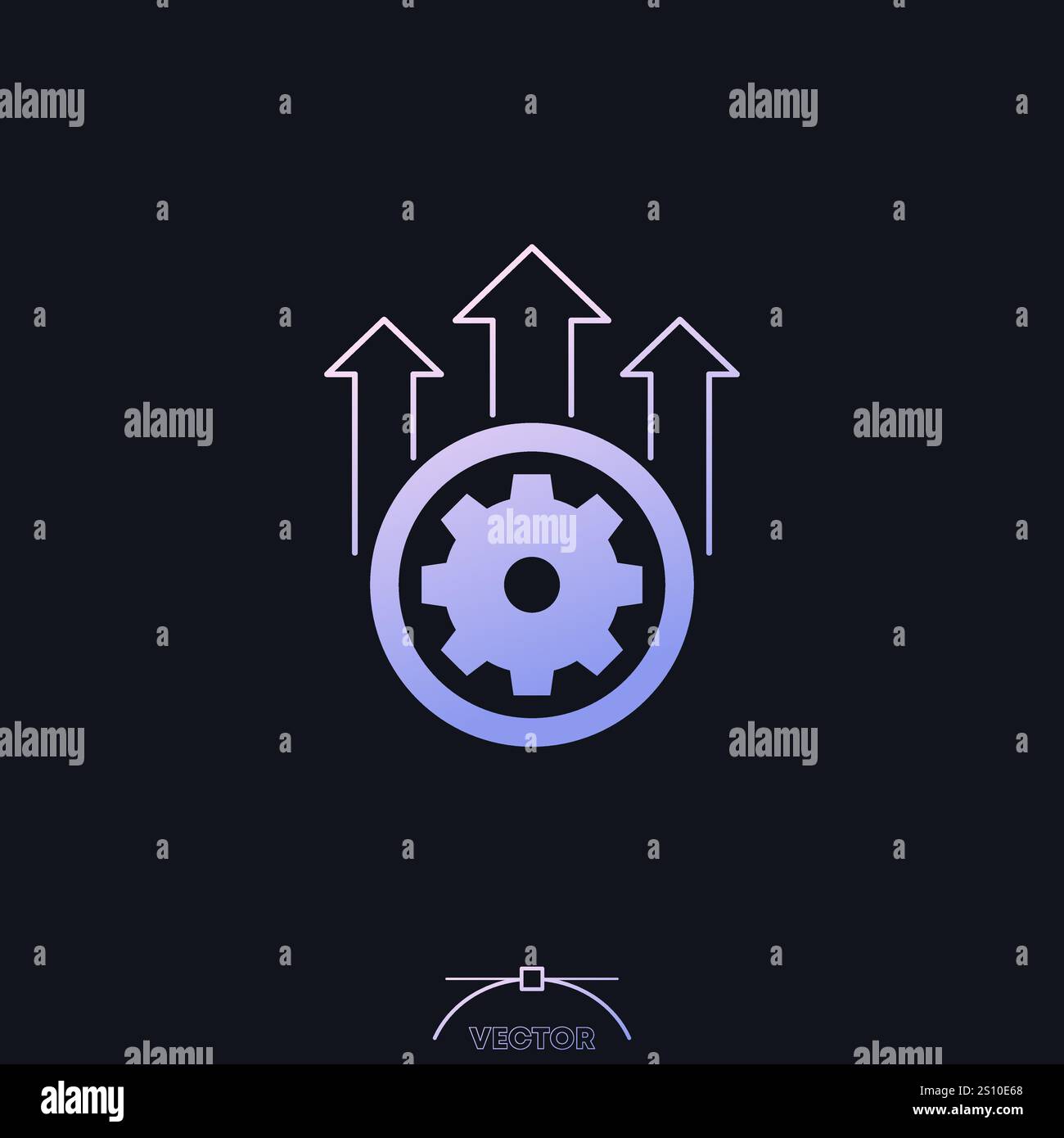 increase production or efficacy icon, vector Stock Vector Image & Art ...